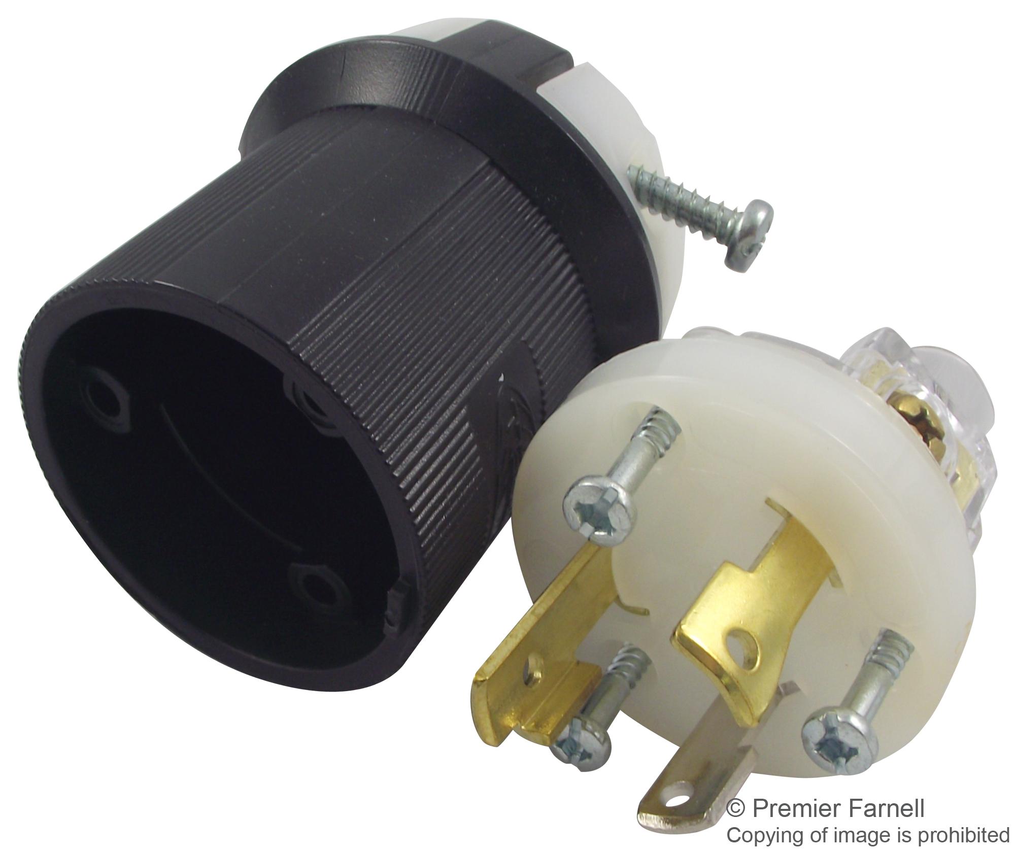 HBL2611 - Hubbell Wiring Devices - 电源输入连接器, 电源进入, 30 A