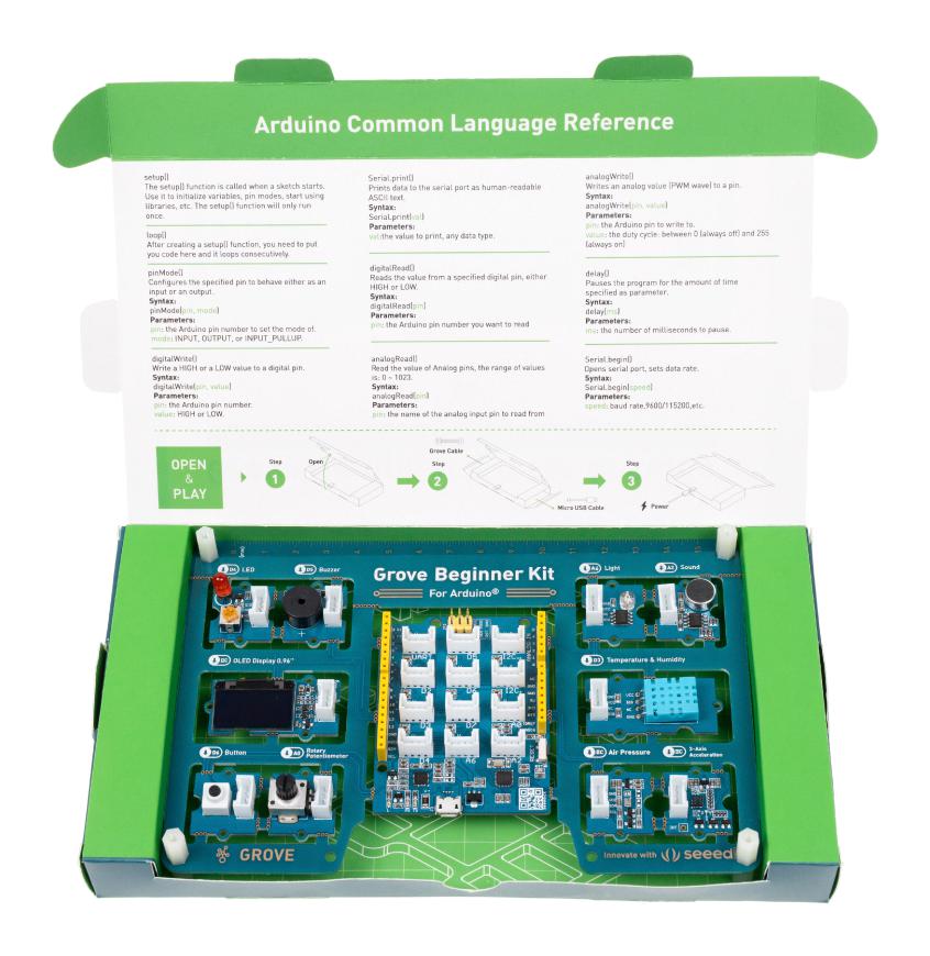 110061162 - Seeed Studio - Beginner Kit, with USB Cable, Arduino Modules and UNO Boards