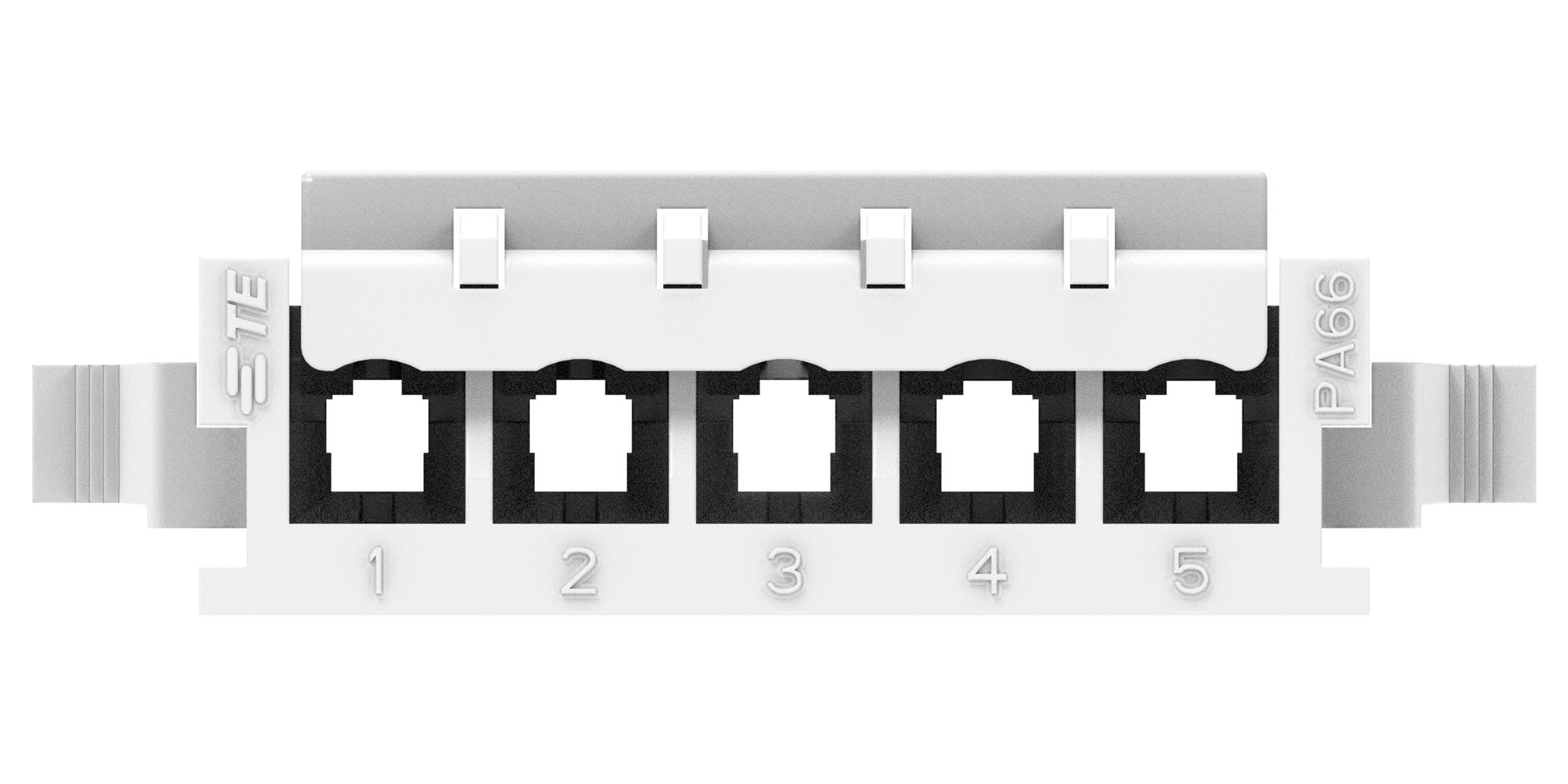 2386014 5 Amp Te Connectivity 重载连接器底座 Amp Val U Lok Series 电缆安装