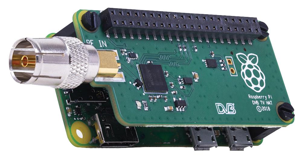 RPI-TV-UHAT - Raspberry-pi - 附加板, Raspberry Pi TV板, 数字TV调谐器DVB-T2