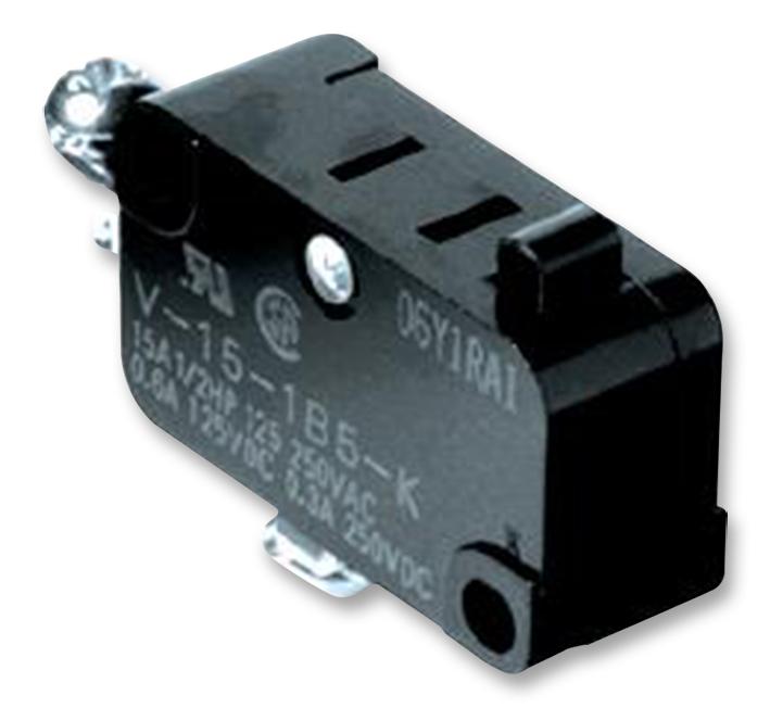 V-15-1C25 - Omron Electronic Components - 微动开关, 小型, 针式柱塞