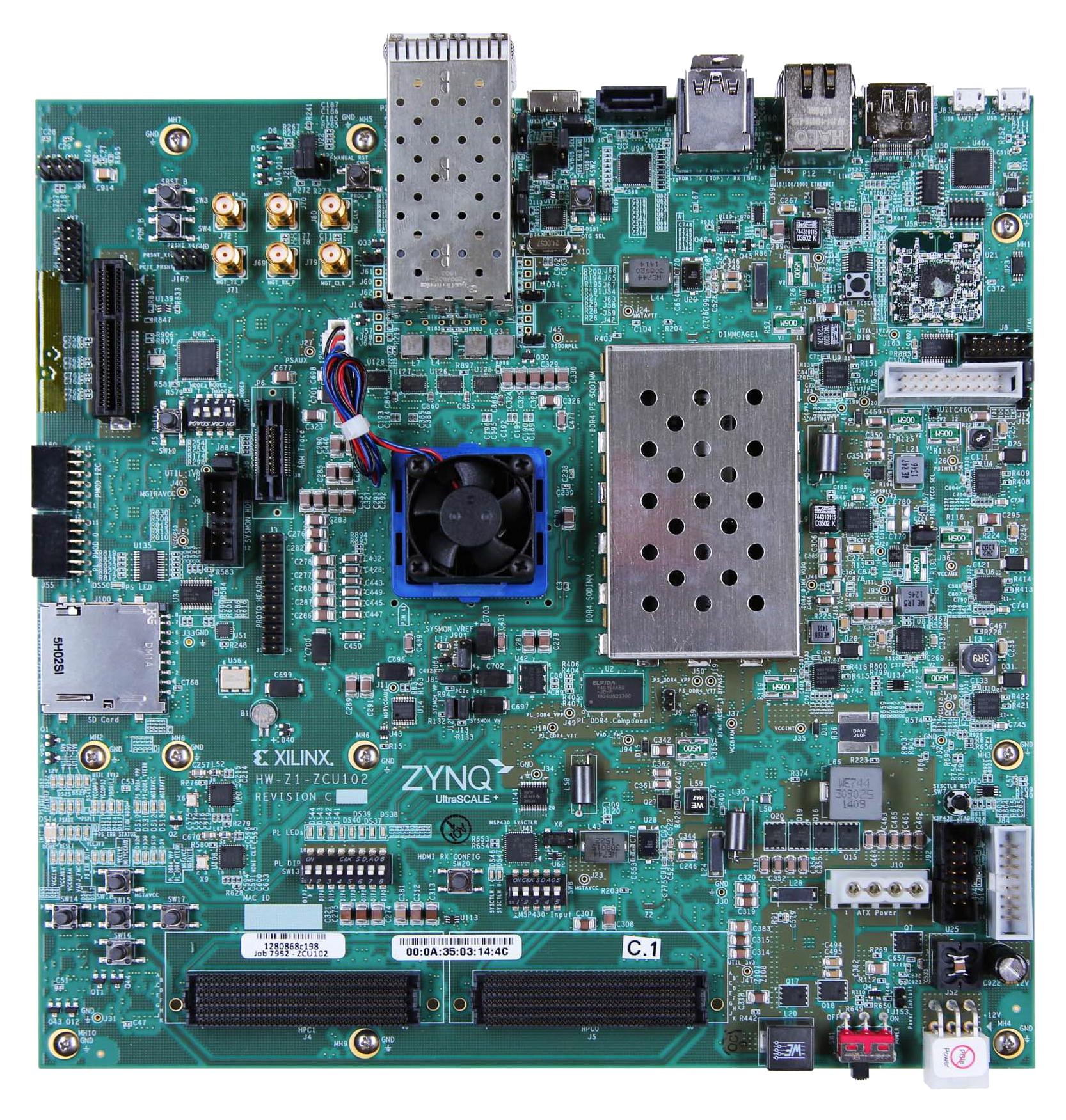 EK-U1-ZCU102-G-ED - Amd - 评估套件，XCZU9EG-2FFVB1156，Zynq UltraScale+ 系列，32 / 64 位 Cortex-A53/R5 ...