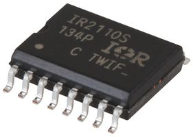 IR2110SPBF INFINEON, 双路驱动器芯片, 高压侧和低压侧, 10V-20V电源, 2.5A输出, 94ns延迟, SOIC-16 | e络盟中国